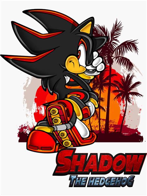 Shadow The Hedgehog Sticker For Sale By Albertamways Redbubble