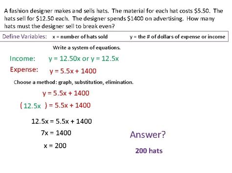 Section Applications Of Linear System Break