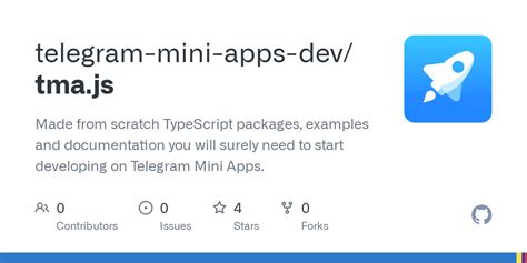 GitHub - telegram-mini-apps-dev/tma.js: Made from scratch TypeScript packages, examples and ...