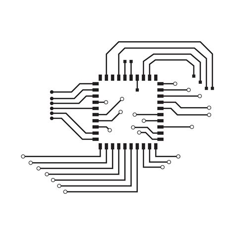 Computer Vector Background With Circuit 3413358 Vector Art At Vecteezy