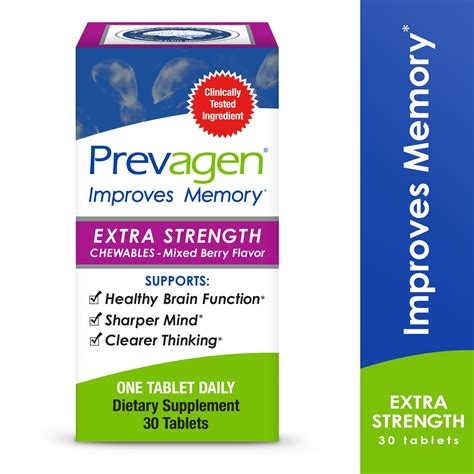 Prevagen Extra Strength Chewables Memory Improvement Tablets Mixed