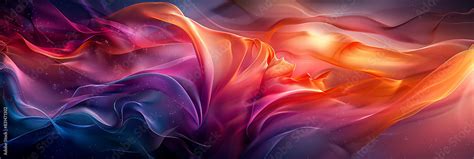 Abstract Digital Artwork Featuring Geometric Forms With Fluid Dynamic Shapes And Contrasting