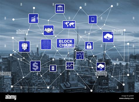 Blockchain Concept In Database Management Stock Photo Alamy