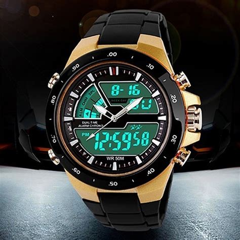 Relogio Masculino Skmei Digital Analogico Aprova D Agua R 69 90 Em