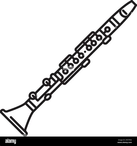 Clarinet Icon Clarinet Vector Icon Modern Vector Illustration