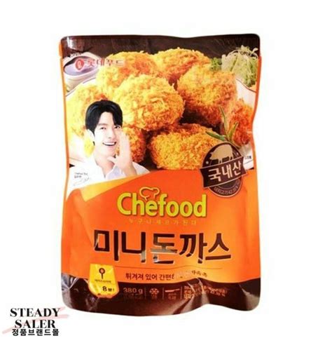 롯데 쉐푸드 미니돈까스 380g냉동 에어프라이어 한입 돈까스 케찹 토핑 불고기양념장 반찬 야식 안주 티몬