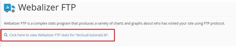 Panduan Cara Menggunakan Webalizer Ftp Di Cpanel Tutorial Dicloud
