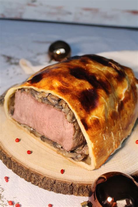 Rôti de bœuf en croûte et sa duxelles de champignons