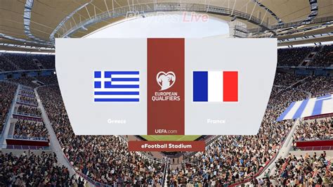 Greece Vs France Euro Qualification Efootball Pes Gameplay Youtube