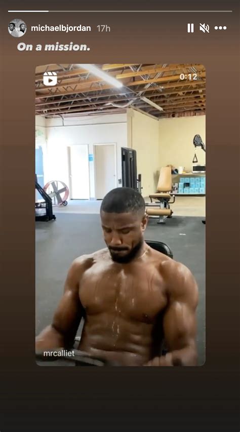 Michael B Jordan Is Working Those Abs On A Fitness ‘mission And Dang