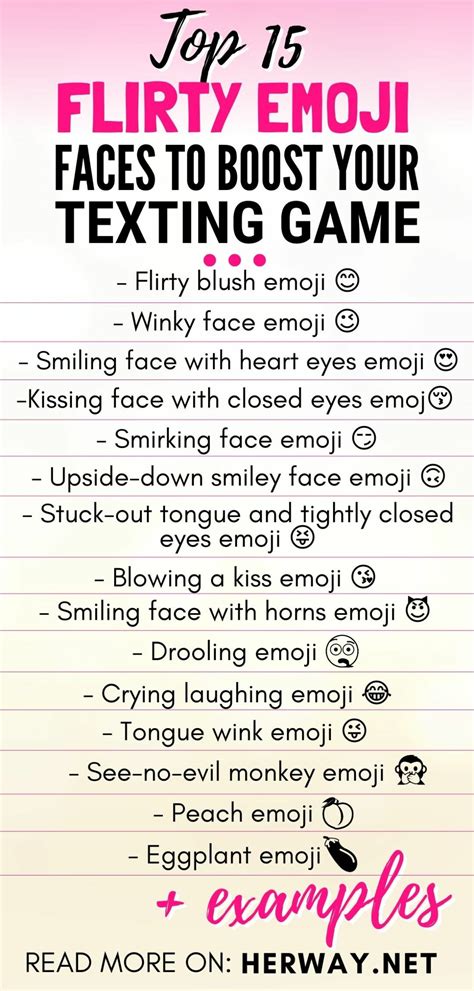 Top 15 Flirty Emoji Faces To Boost Your Texting Game Examples
