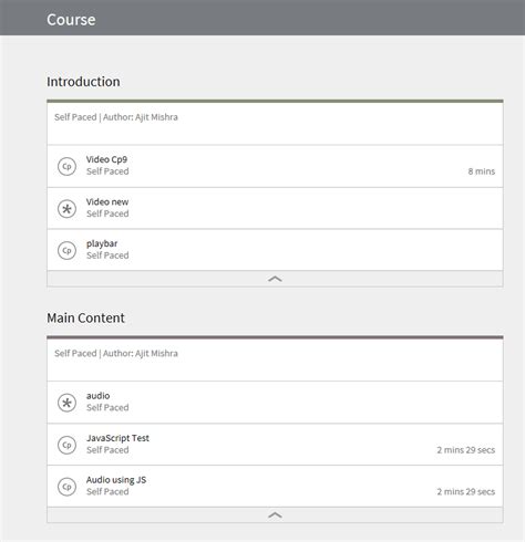Is It Possible To Organize Modules In Chapters Ins Adobe Community