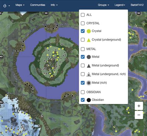 Ark Resource Map The Center Winni Karilynn