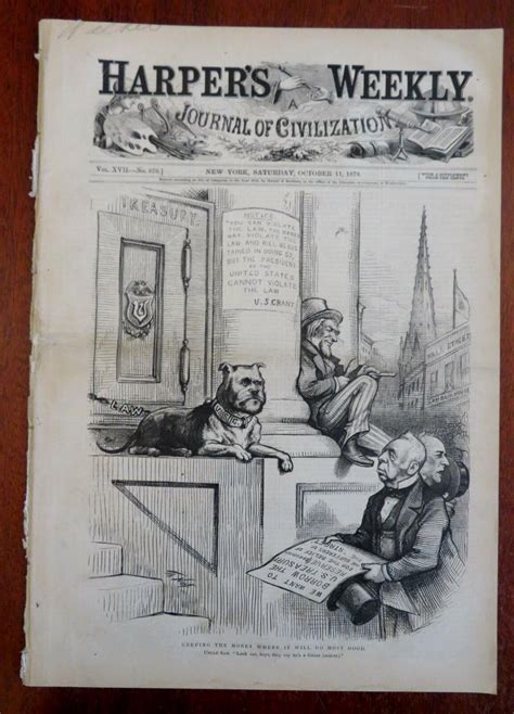 Winslow Homer Ship Building Harpers 1873 Nast Political Art Nyc Panic