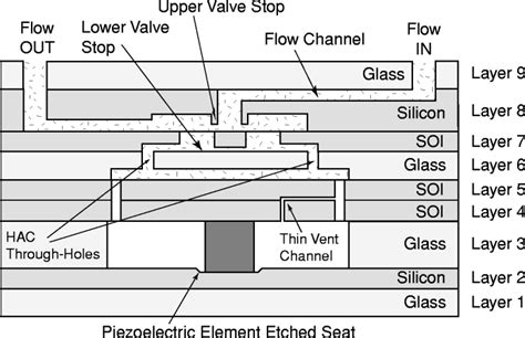 Two Dimensional Schematic Of The Multilayer Silicon And Glass Download Scientific Diagram