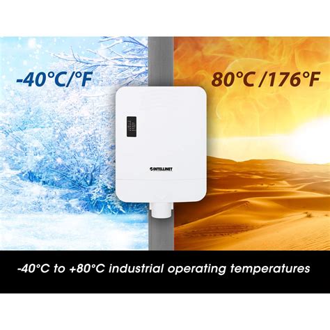 Outdoor Poe Powered 5 Port Gbe Switch W Poe Passthrough 4 Port Poe