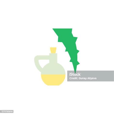 有機油蘆薈圖示治療植物圖示的簡單顏色向量元素為 Ui 和 Ux 網站或行動應用程式向量圖形及更多仙人掌圖片 仙人掌 園藝 大自然