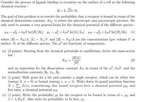 Consider The Process Of Ligands Binding To Receptors