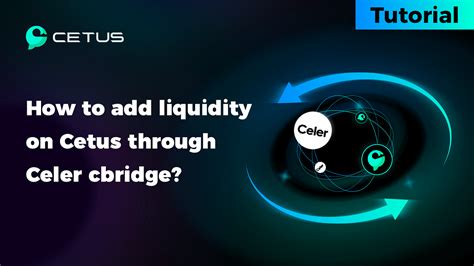 Tutorial How To Add Liquidity On Cetus Through Celer Cbridge By