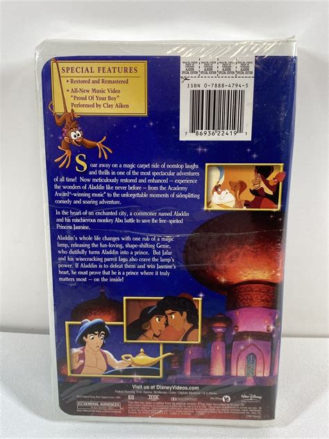 Mavin Aladdin 1992 Walt Disney Platinum Special Edition Vhs Video