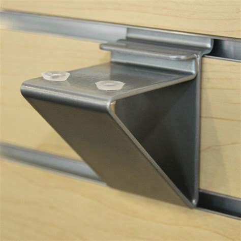 Slatwall Glass Shelf Bracket Low Profile Support For Glass Shelving