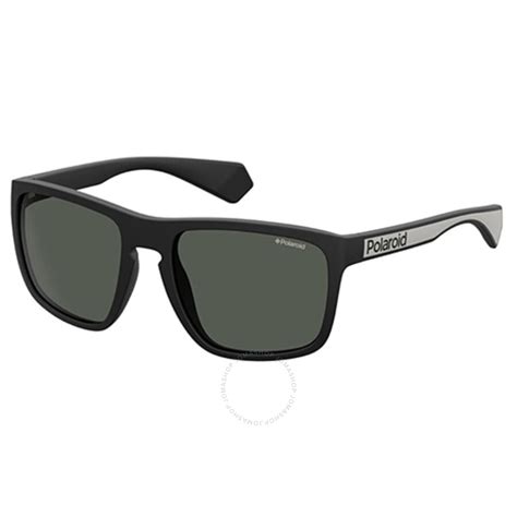 Polaroid Men S Black Square Sunglasses PLD 2079 S 0003 M9 57 PLD 2079 S