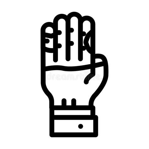 Vitiligo Skin Disease Line Icon Vector Illustration Stock Vector Illustration Of