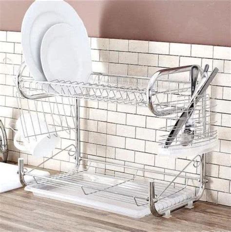 Сушарка для посуду 2 яруси Edenberg з нержавіючої сталі Eb 2108 купити онлайн на Rozetka