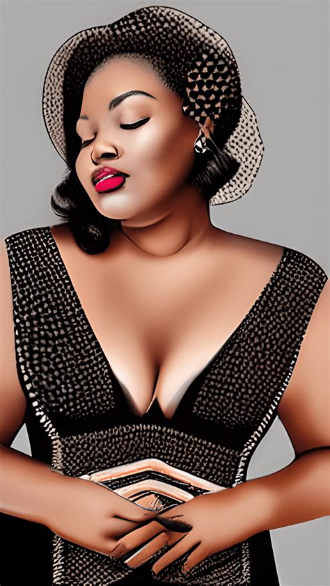 Beautiful Classy Black Plus Size Women Super Resolution Hyper Realistic