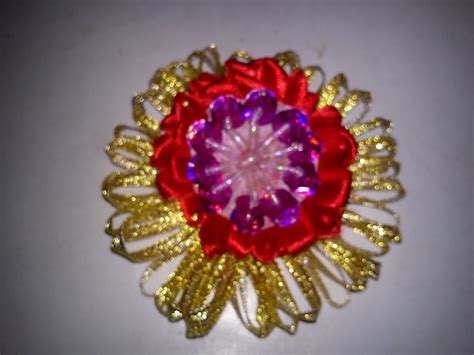 Handmade Membuat Bunga Dari Pita Dengan Alat Sederhana