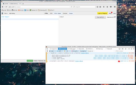 Switching To Es6babel Produces Errors In Js Console · Issue 3230 · Jsbinjsbin · Github