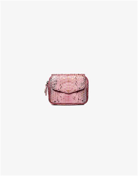 Claris Virot Karl Python Portemonnee Corail Rose Style Secrets