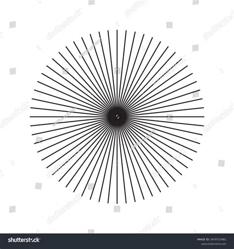 Radial Circle Lines Circular Radiating Lines Stock Vector Royalty Free 2470723481 Shutterstock