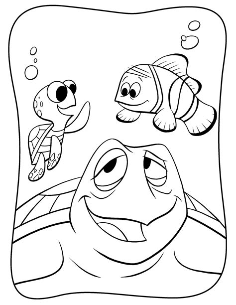 Printable Finding Nemo Coloring Pages