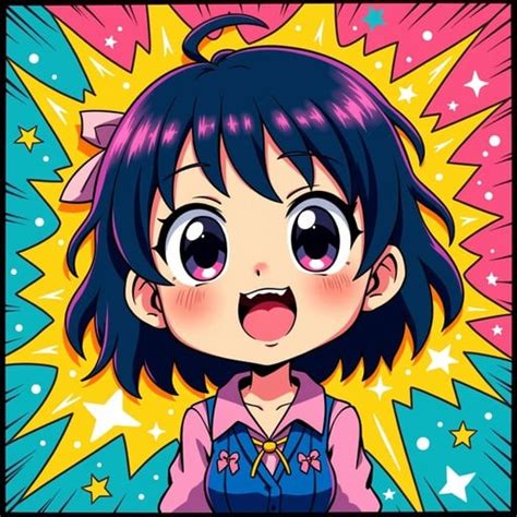 Free Energetic Chibi Joy Image Download At Stockcake