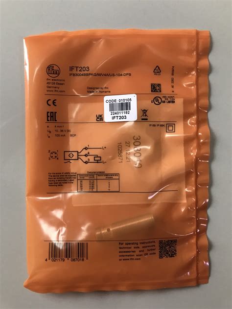 Ifm Ift203 Inductive Sensor พร็อกซิมิตี้เซนเซอร์ ราคา Jtec Engineering