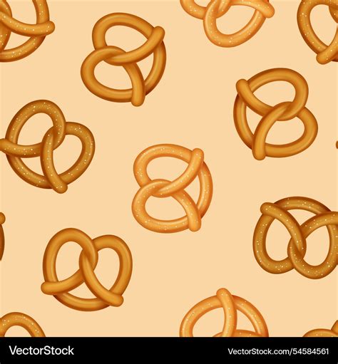Realistic 3d Detailed Pretzel Traditional Bread Vector Image