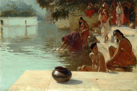 Womans Bathing Place I Oodeypore India C 1895 Edwin Lord Weeks