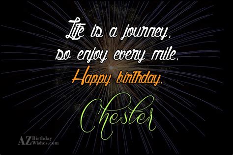 Happy Birthday Chester