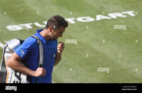 Stuttgart Germany 09th June 2016 Marin Cilic Of Croatia Reacts After His Loss Against