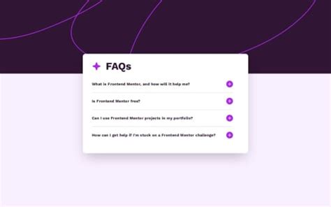 Frontend Mentor Faq Accordion Using React And Tailwind Css Coding