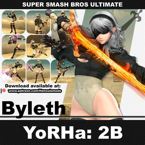 Ssbu Mod Byleth Yorha 2b By Hanxulz On Deviantart