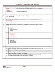 Ch 5 Fill In Blank Done Docx Chapter 5 Coaching Diverse Athletes 1 How Does Gender Di Erences