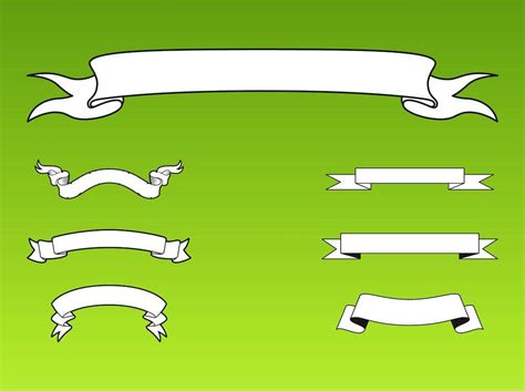 Straight Banner Cliparts For Eye Catching Designs