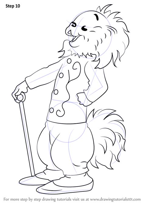 How To Draw Pong Ping From Rupert Rupert Step By Step DrawingTutorials101 Com