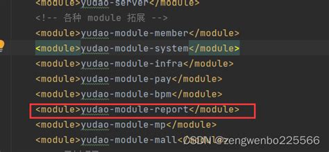 ruoyi vue pro yudao 项目报表设计器 积木报表模块启用及相关SQL脚本 报表模块 yudao module report