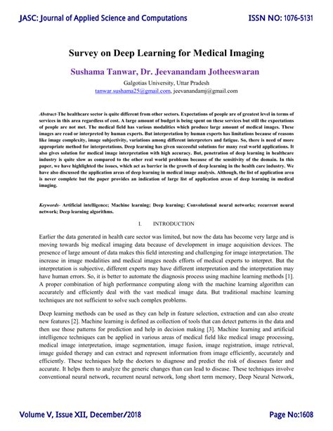 PDF Survey On Deep Learning For Medical Imaging