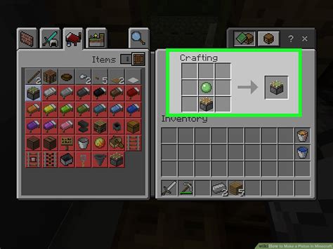 Minecraft How To Make A Sticky Piston