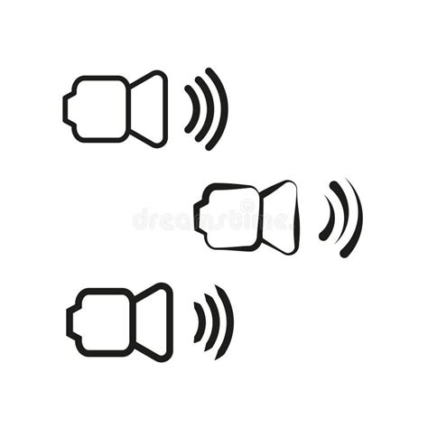 Speaker Icon Sound Wave Symbol Audio Broadcasting Graphic Vector
