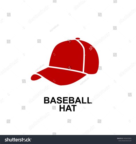 Red Baseball Hat Logo Icon Design Stock Vector Royalty Free